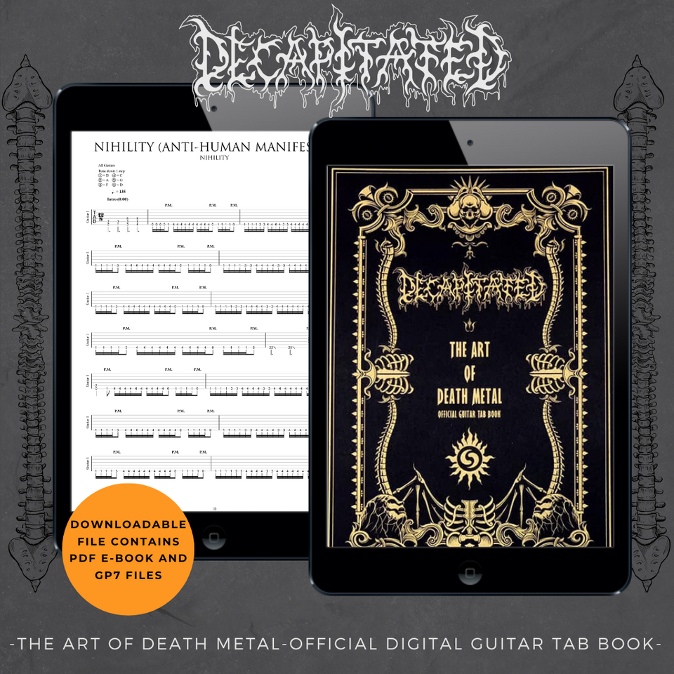 Decapitated The Art of Death Metal Digital Guitar Tab Book – Rebellion ...